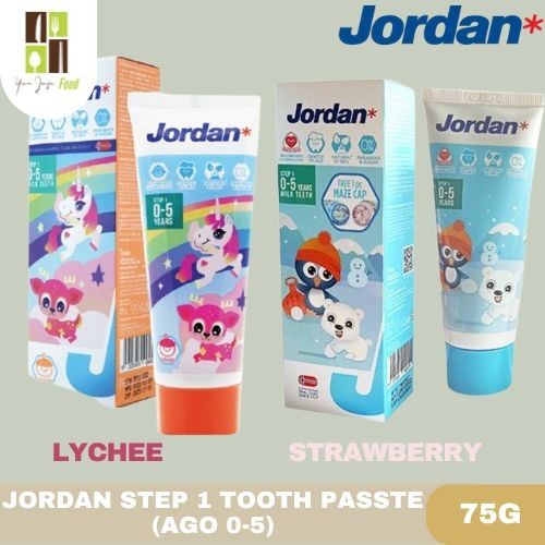 Jual Jordan Oral Care Toothpaste Step 1 Milk (0-5 ) Tahun / Pasta Gigi ...
