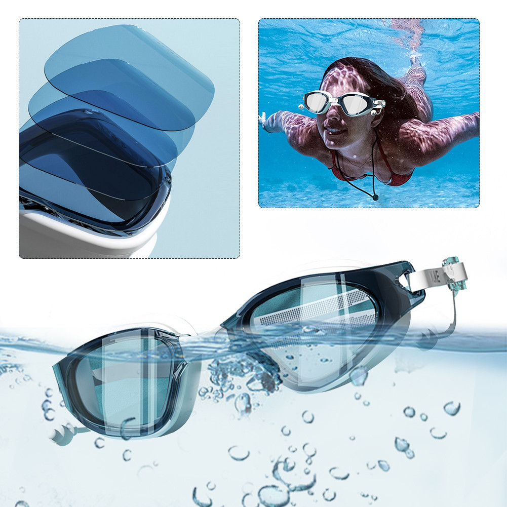 Jual Anti-Fog Swimming Goggles No Leaking Swim Glasses for Men Women ...