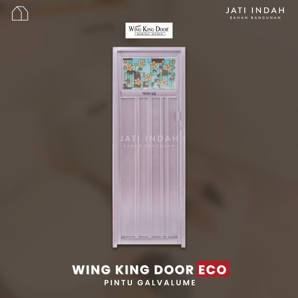 Jual Wing King Door Eco Pintu Kaca + Kusen Galvalume / Kamar mandi ...