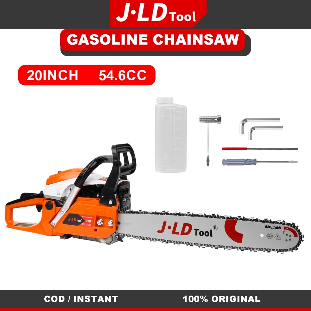 Jual JLD 54.6CC Mesin Chainsaw mini Mesin Potong Kayu 20inch 2Tak Gergaji Potong Pohon Kayu ...