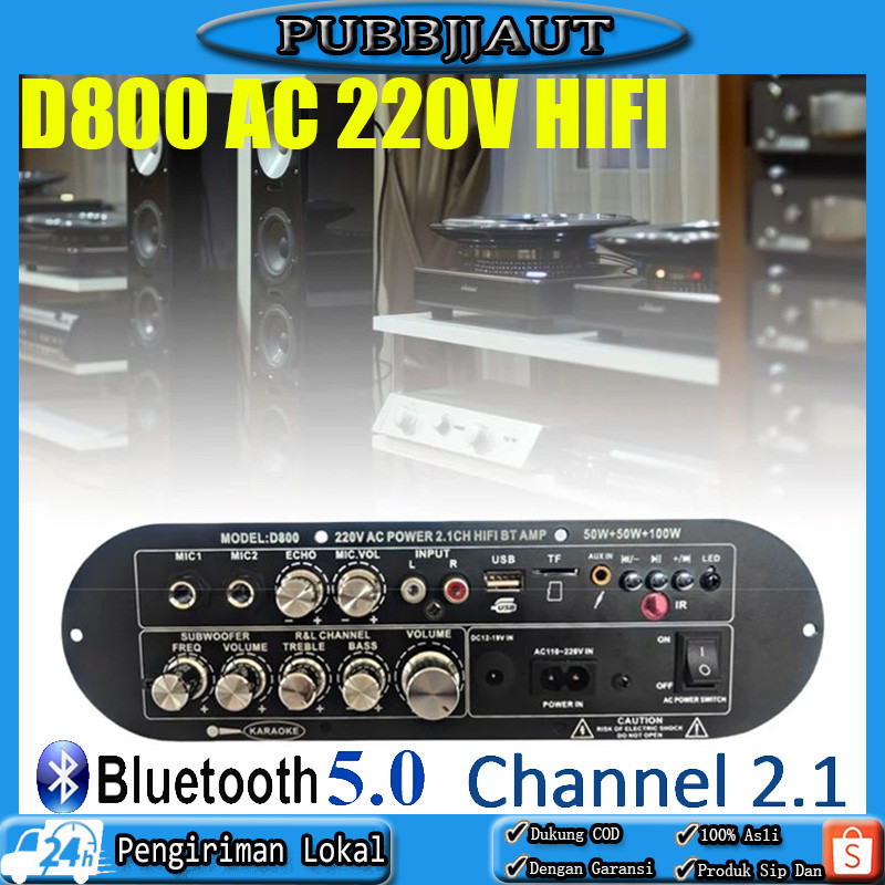 Jual D800 Amplifier part Board Audio 220V Bluetooth-compatible 5.0 and ...