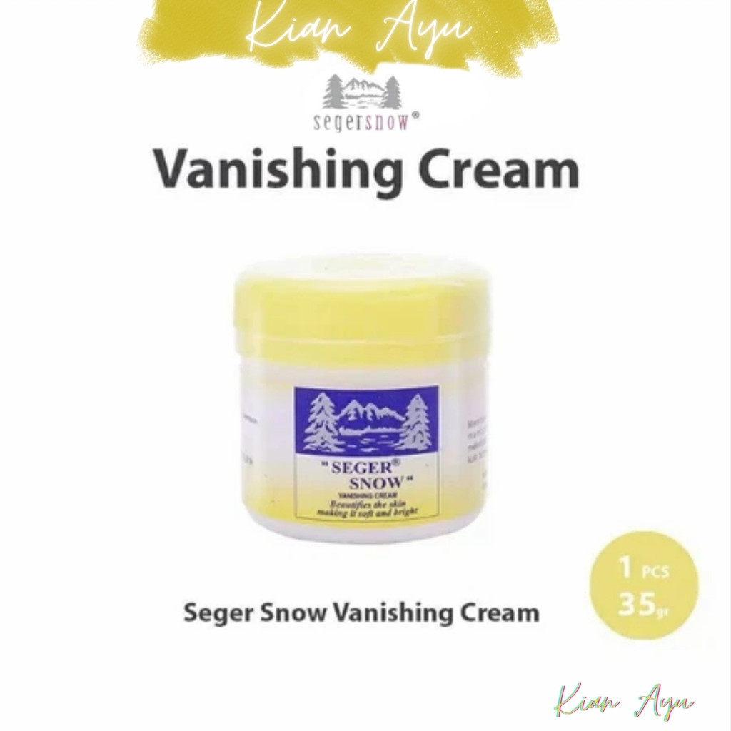 Jual KianAyu* Seger Snow Vanising Cream - Krim Pelembab Wajah ...