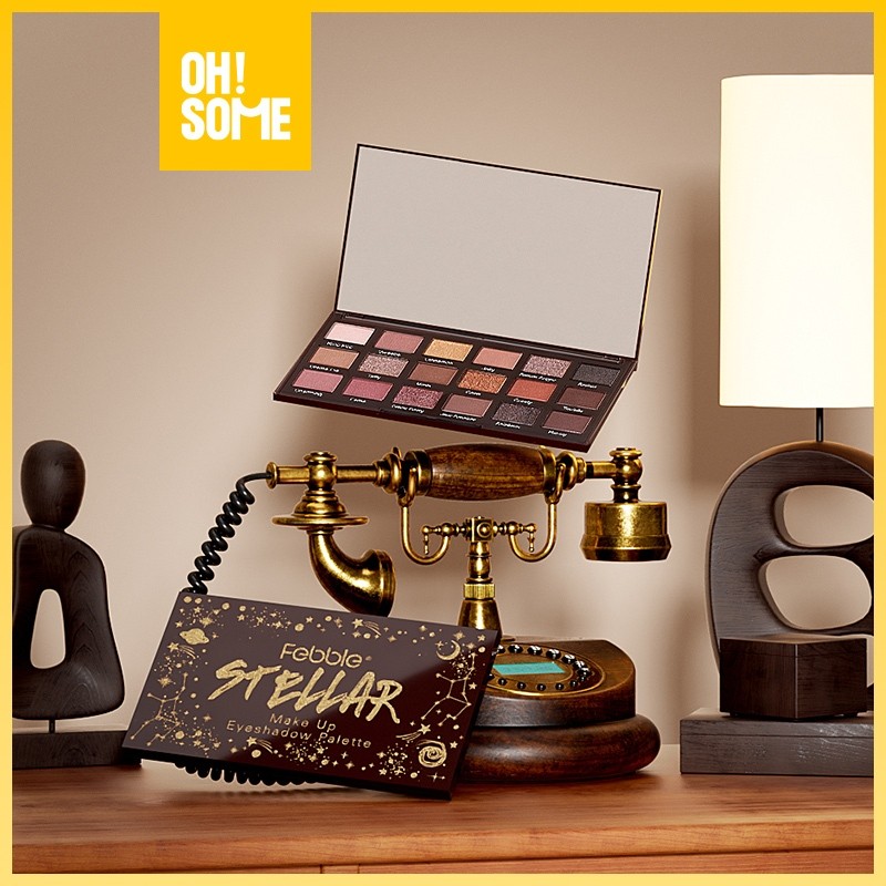 Jual OHSOME-FEBBLE 18 colors Stellar Make Up Eyeshadow Palette /baked ...