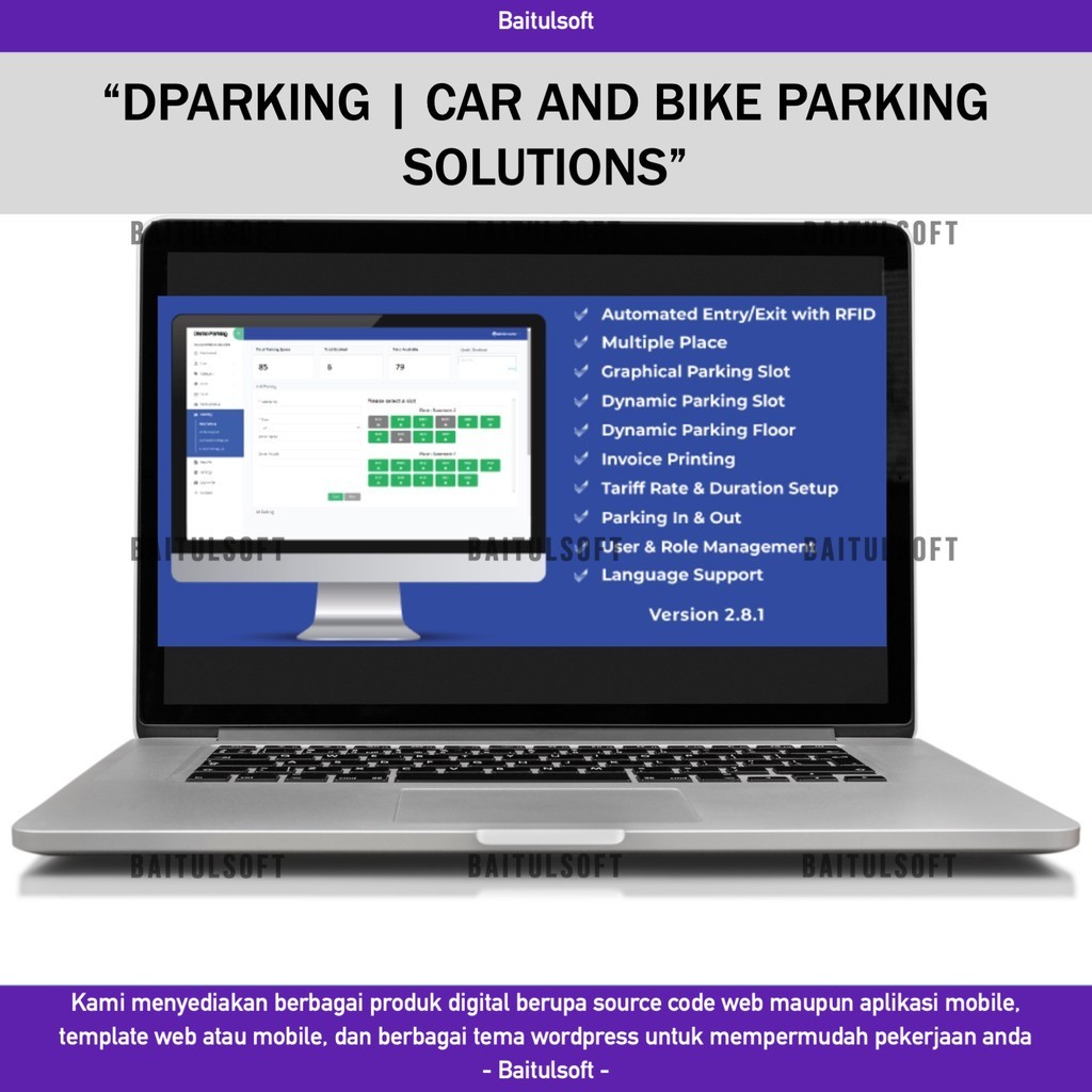 Jual SOURCE CODE APLIKASI WEB DPARKING | CAR AND BIKE PARKING SOLUTIONS D298 BAITULSOFT | Shopee ...