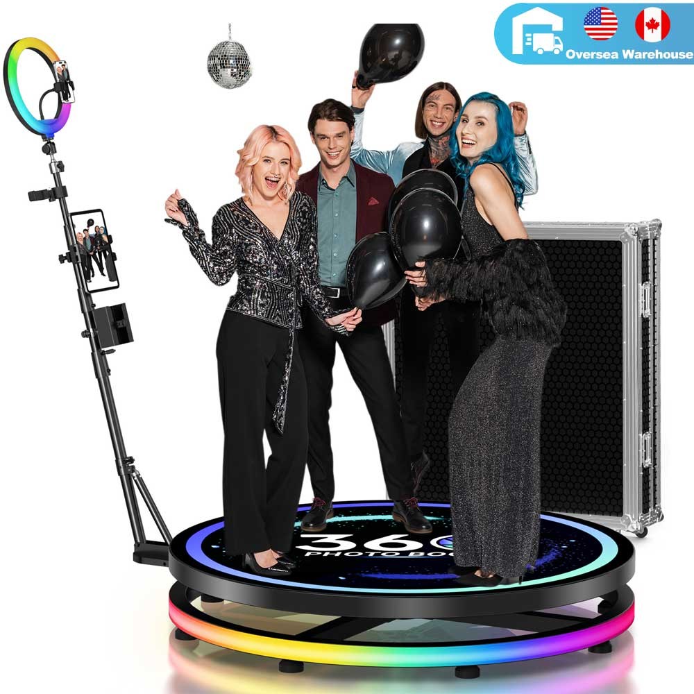 Jual Rotating 360 Photo Booth Machine for Video App Control Protable ...