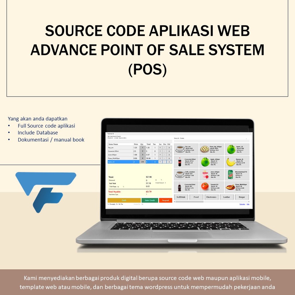 Jual SOURCE CODE APLIKASI WEB ADVANCE POINT OF SALE SYSTEM (POS) | Shopee Indonesia