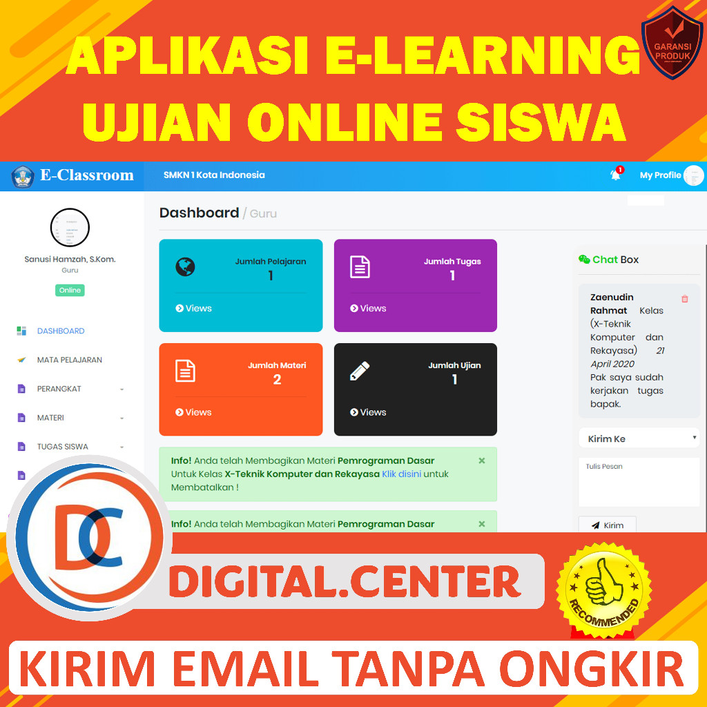 Jual Aplikasi Sourcode E-Learning dan Ujian Online Berbasi Website | Shopee Indonesia