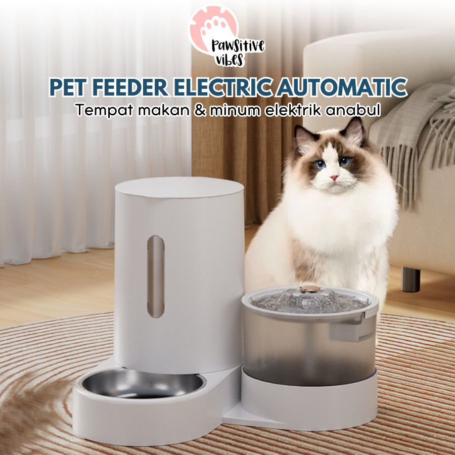 Jual Dispenser Otomatis Tempat Makan Minum Hewan - Automatic Pet Feeder ...