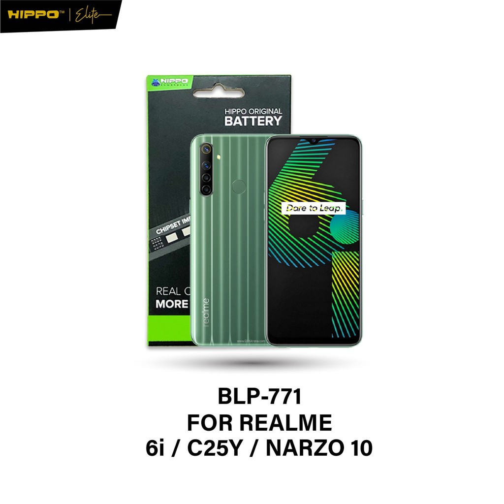 Jual Hippo Baterai REALME BLP-771 REALME 6i / C25Y / NARZO 10 5000mAh ...