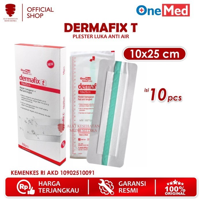 Jual Dermafix T Plester Luka Sesar Transparan Anti Air 10 x 25 cm ...