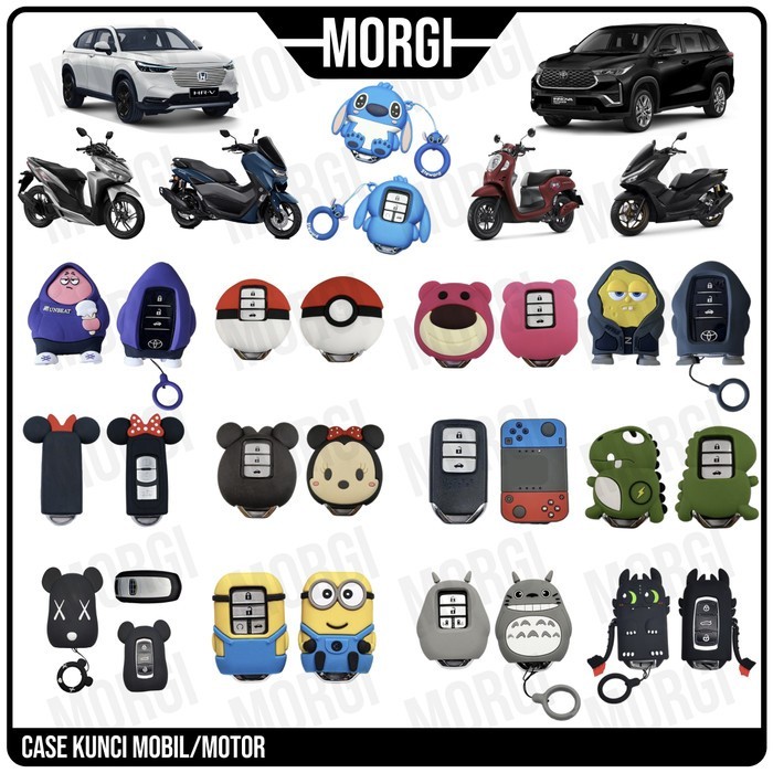 Jual Case Kunci Motor Honda Mobil Keyless Cover Key Silicone Silikon ...