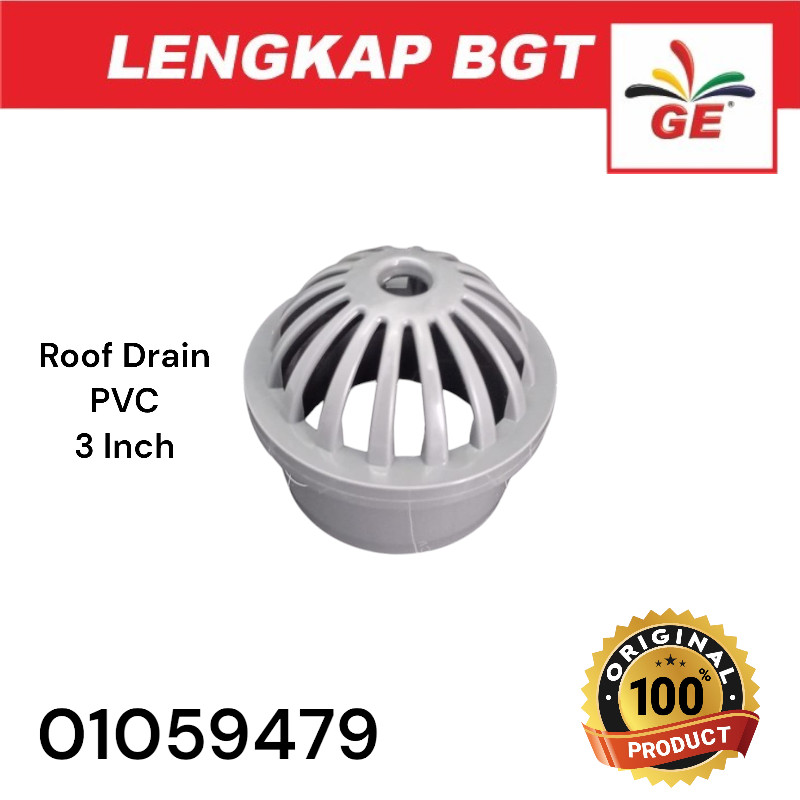 Jual SLG Roof Drain PVC 3" / Saringan Talang Air PVC 3 inch - 01059479 ...