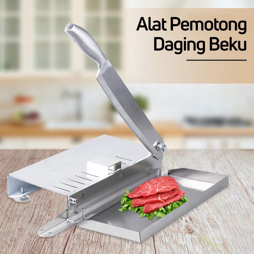 Jual Alat Pemotong Daging Beku Buah Sayuran Meat Slicer Cutter | Shopee ...