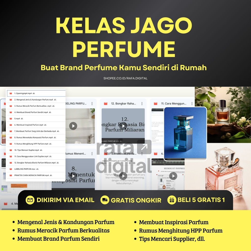 Jual Kelas Jago Parfum - Membuat Merek Parfum Sendiri Step by Step ...