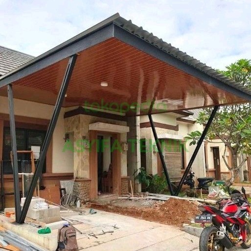 Jual Kanopi Canopy Alderon spandek + Plafon PVC | Shopee Indonesia
