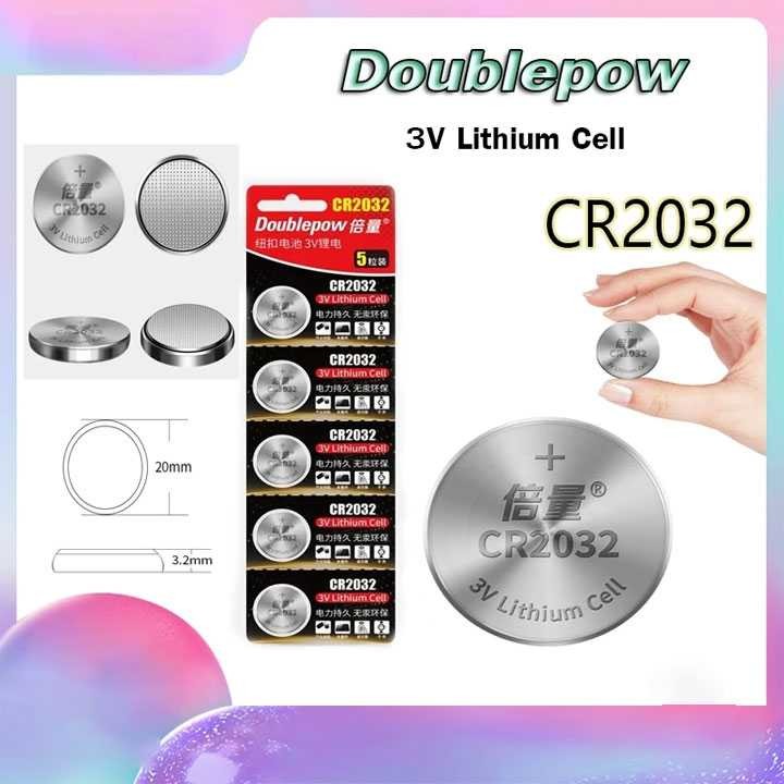 Jual Doublepow Baterai Kancing CR2032 3V Lithium Manganese Battery 1 PCS - AH | Shopee Indonesia