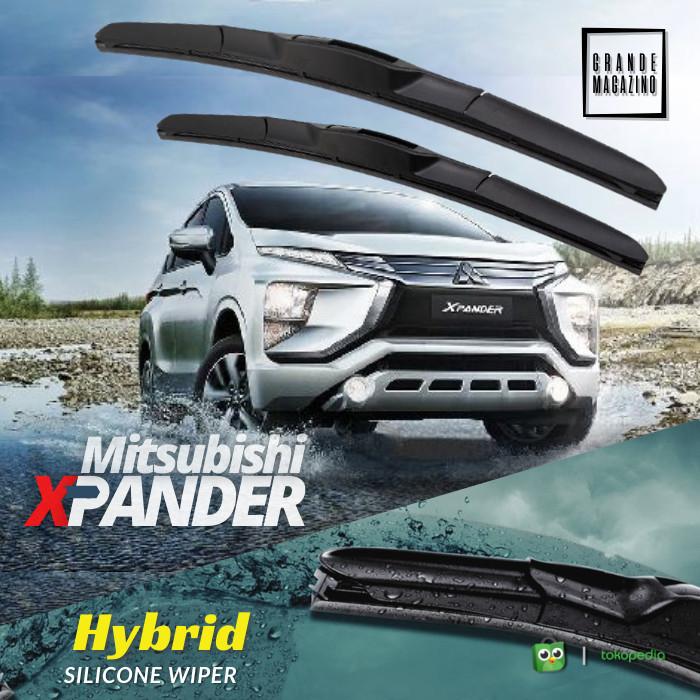 Jual Wiper Frameless Hybrid Mitsubishi XPander Karet Kaca Mobil Silicon ...