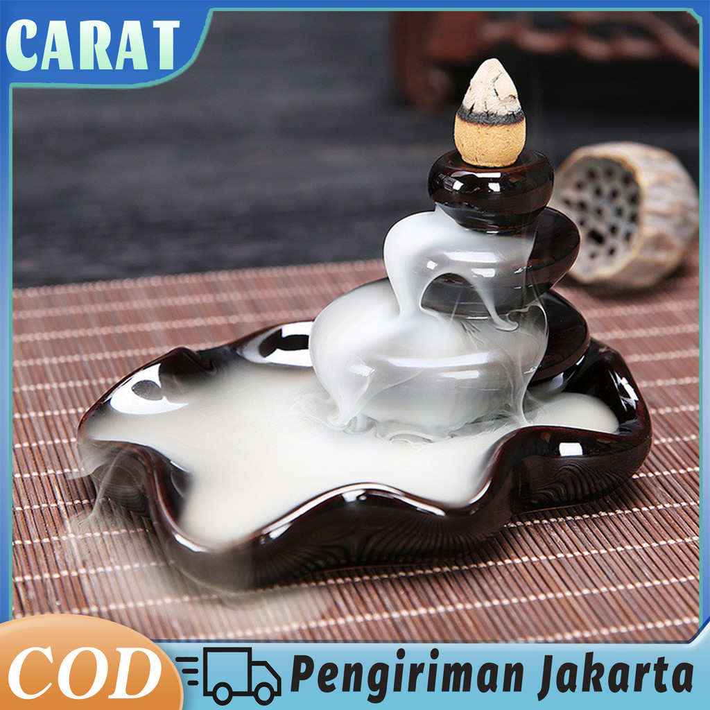 Jual Carat Aliran Balik Pembakar Dupa Dekorasi Kreatif Keramik Air ...