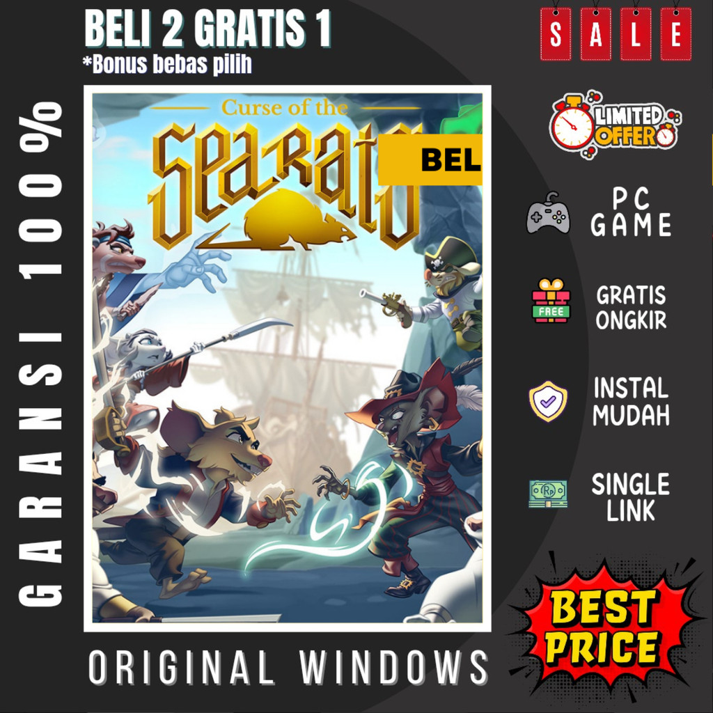 Jual CURSE OF THE SEA RATS - GAME PC - GAME LAPTOP - PC GAMES - BELI 2 GRATIS 1 - ORIGINAL ...
