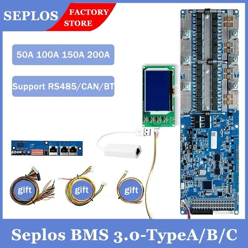 Jual Seplos smart bms Li-ion LiFePo4 BMS 48V CAN/RS485 Board Bluetooth ...
