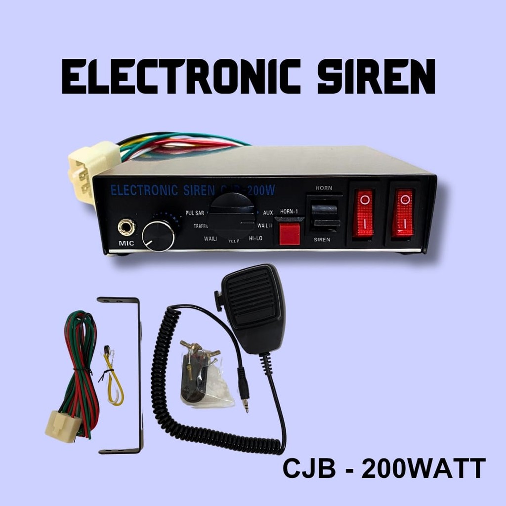 Jual PROMO SIREN KENDARAAN CJB-200W | SIREN MOBIL PATROLI | 200 WATT ...