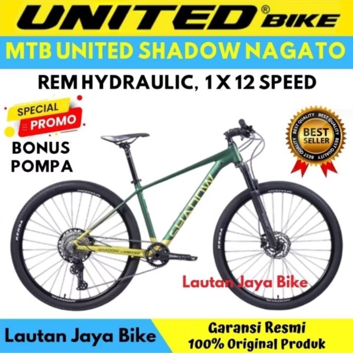 Jual Sepeda Gunung MTB Shadow Nagato Rem Hidrolik Operan Gigi 12 Speed ...
