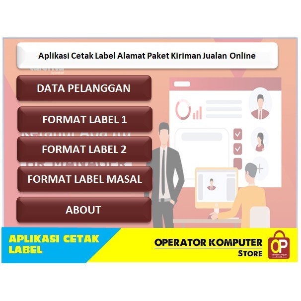Jual Stiker Label Aplikasi Cetak Label Alamat Paket Kiriman Jualan ...