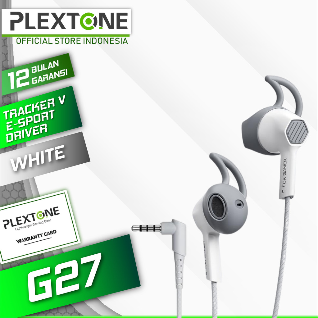 Jual Plextone G27 Semi in Ear Gaming Earphone Gen5 Tracker e-sport ...