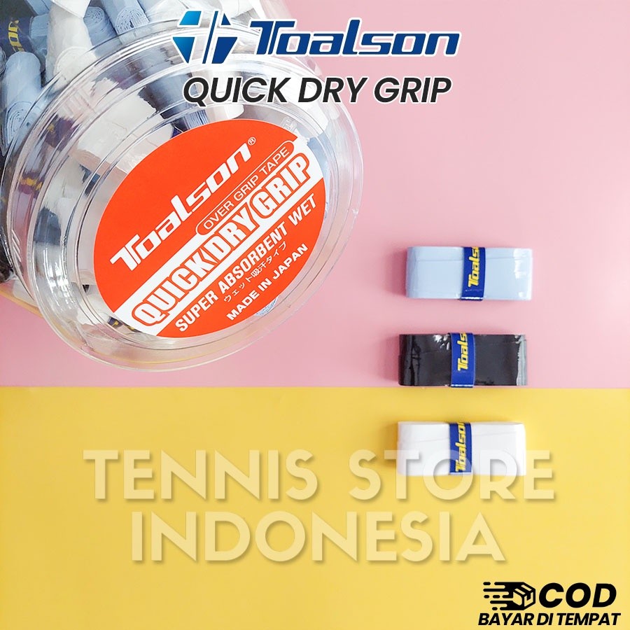 Jual Grip Tenis Toalson Quick Dry Grip / QuickDry Grip Badminton ...