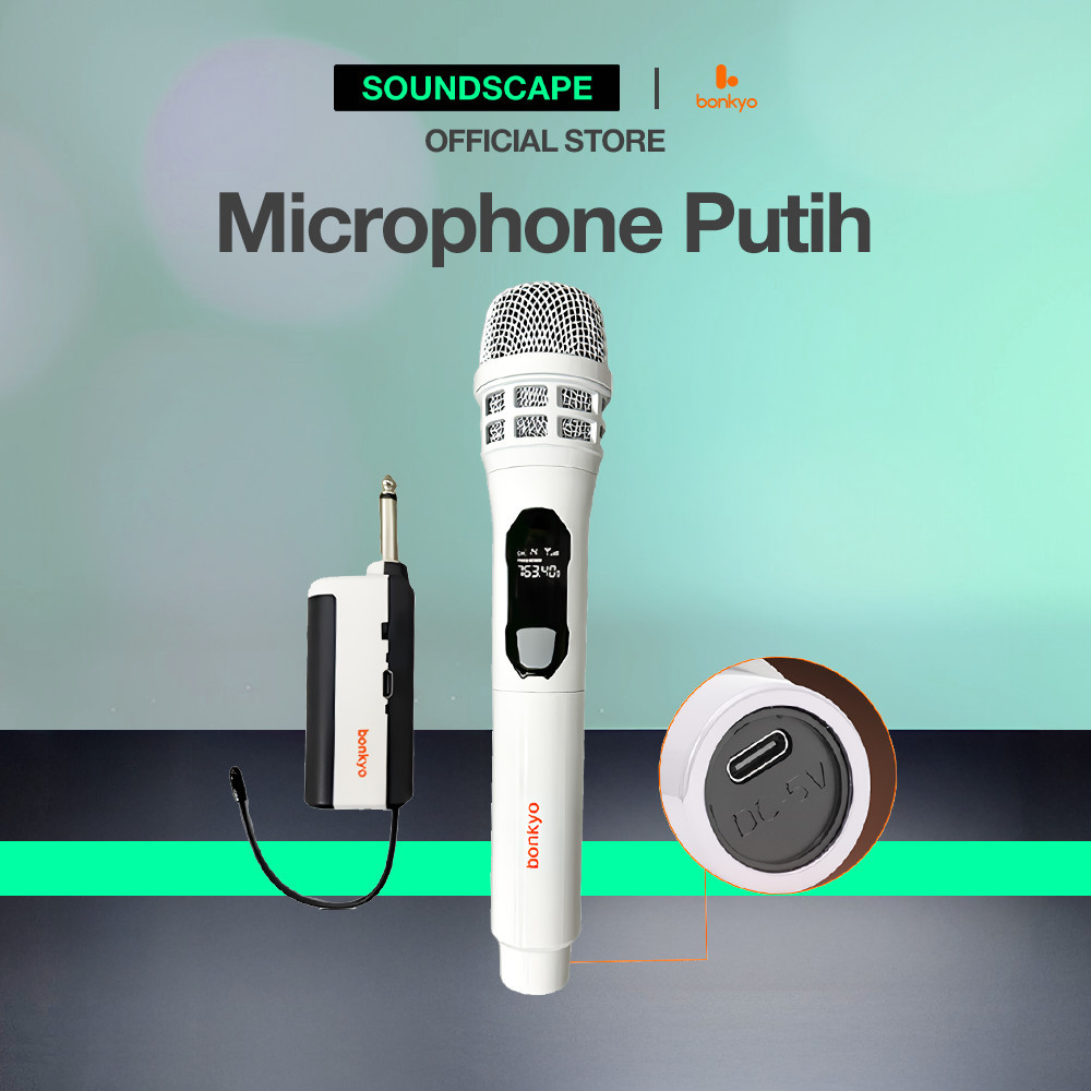 Jual Soundscape&Bonkyo Wireless Karaoke Microphone Rechargeable ...