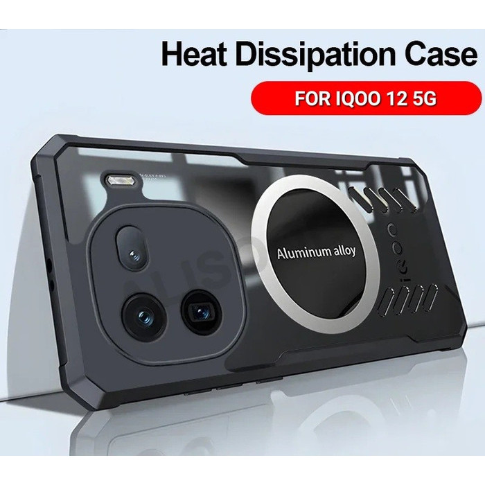 Jual Case for IQOO 13 12 11 5G Premium Air Vent Cooling Antiheat ...