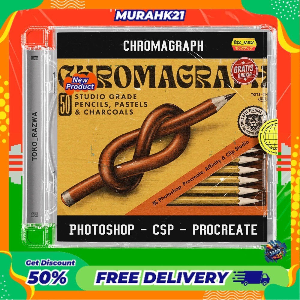 Jual Photoshop - Procreate - Clip Studio Paint Brush - Chromagraph - 010525 CSP | Shopee Indonesia