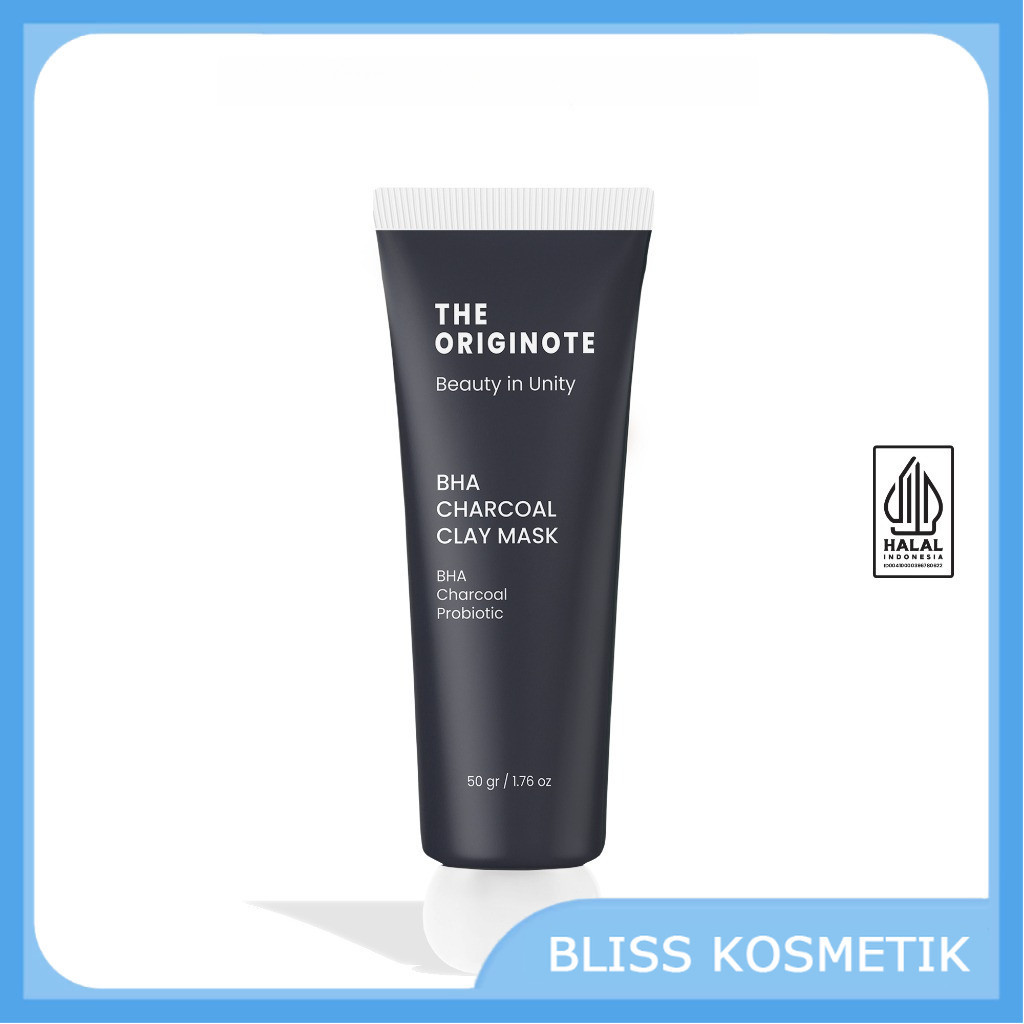 Jual The Originote BHA Charcoal Clay Mask - Masker Wajah Mud Mask ...