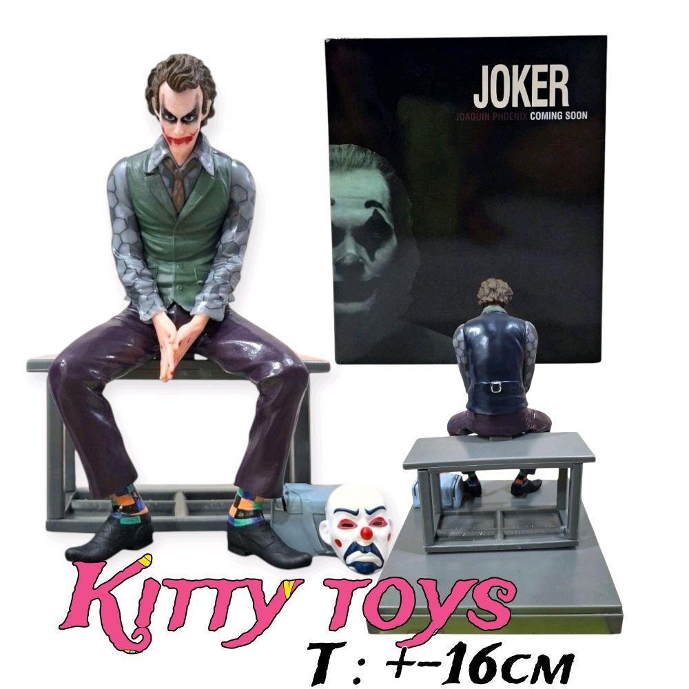Jual action figure Dc joker heath ledger suide model duduk kursi topeng ...