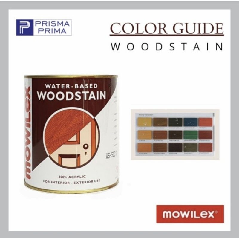 Jual MOWILEX WOODSTAIN Cat Politur Kayu | Shopee Indonesia