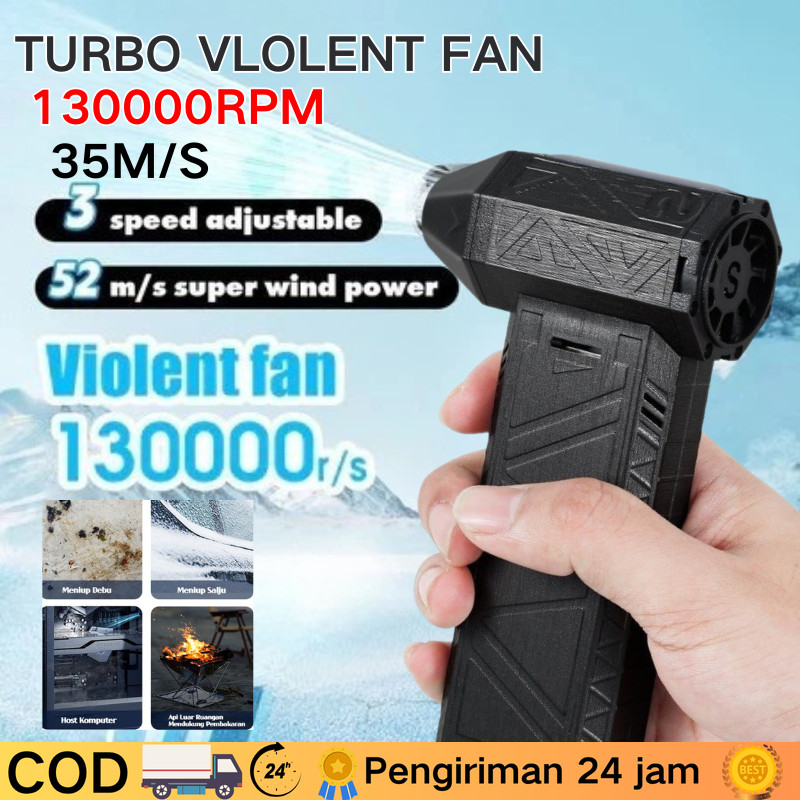 Jual [COD] Violent Turbo Fan/Power Jet Fan/Turbo Jet Fan/Mini Jet Fan ...