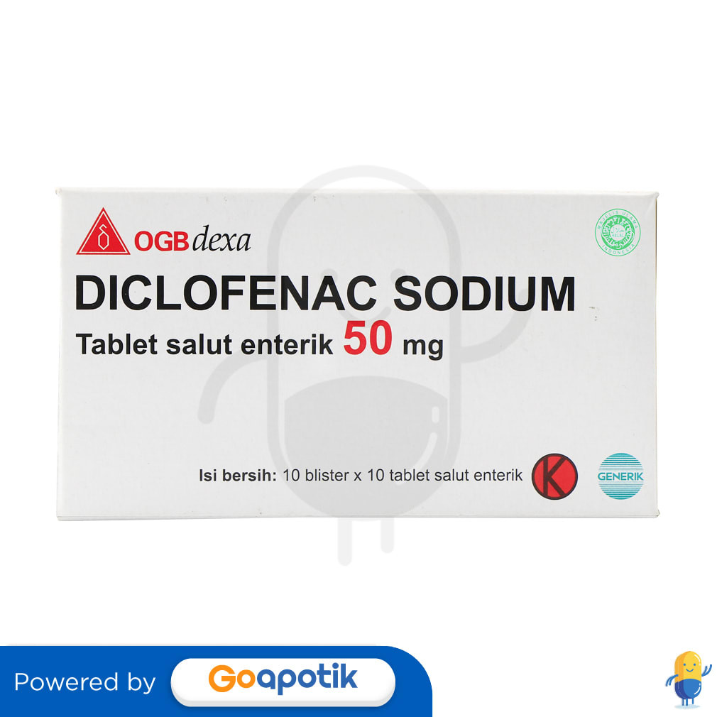 Jual Diclofenac Sodium Ogb Dexa Medica 50 Mg Box 100 Tablet / Anti Nyeri | Shopee Indonesia