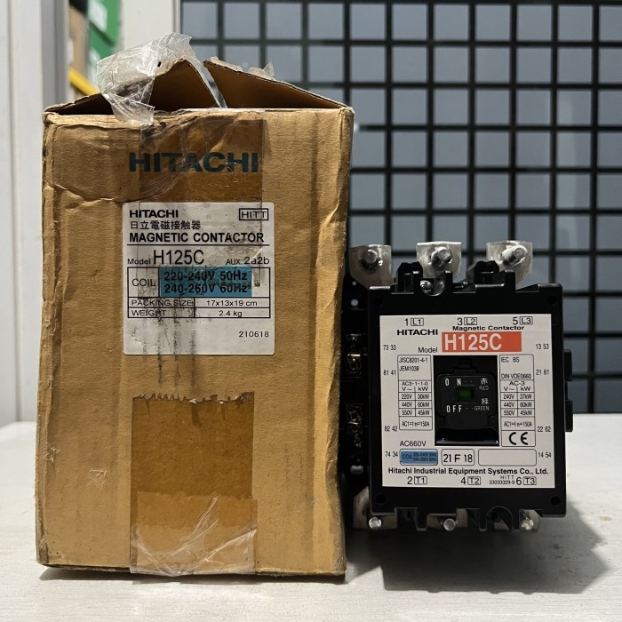 Jual Magnetic contactor hitachi H125C 220vac original | Shopee Indonesia