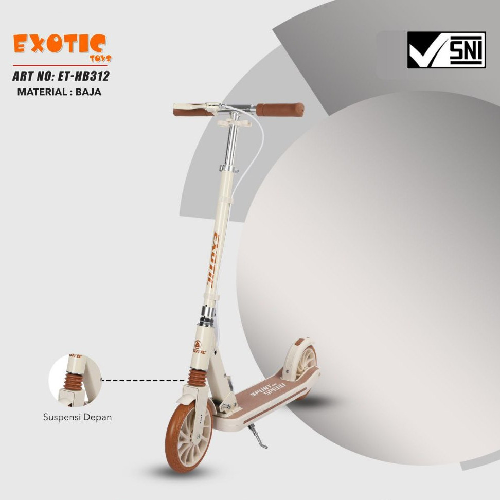 Jual Skuter Roda Dua Bisa Lipat Scooter EXOTIC ET HB 512 dan 513 dan ...