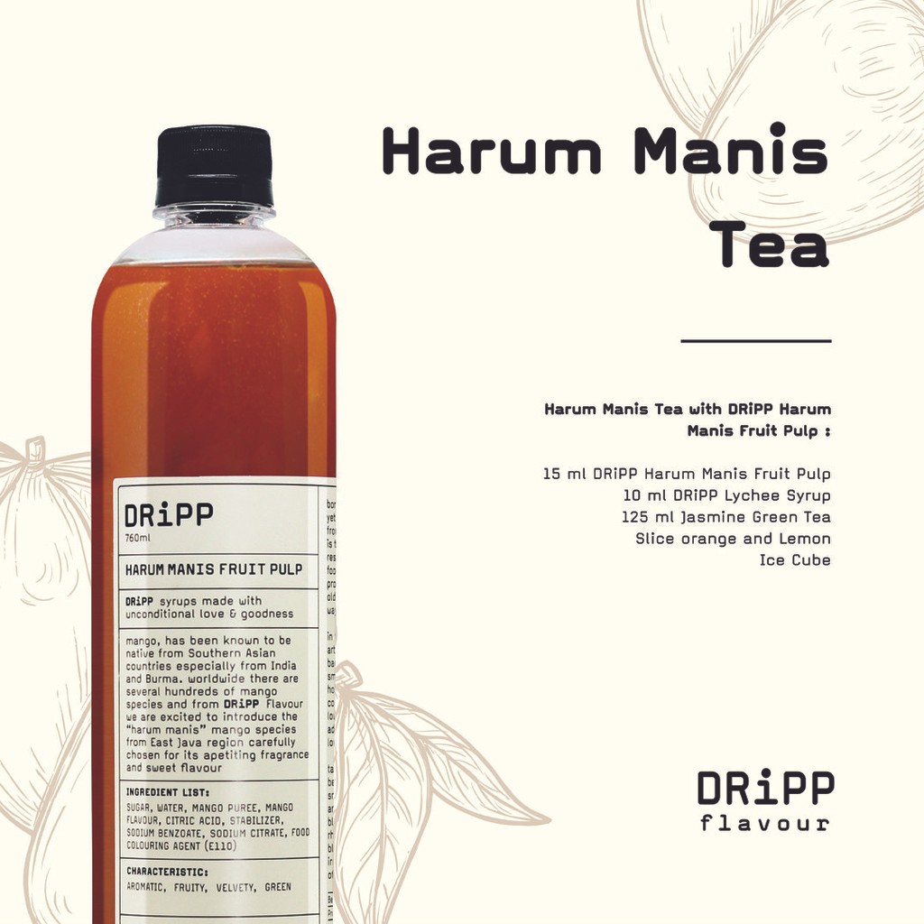 Jual DRiPP Harum Manis Fruit Pulp 760ml - Syrup / Sirup Minuman Rasa ...