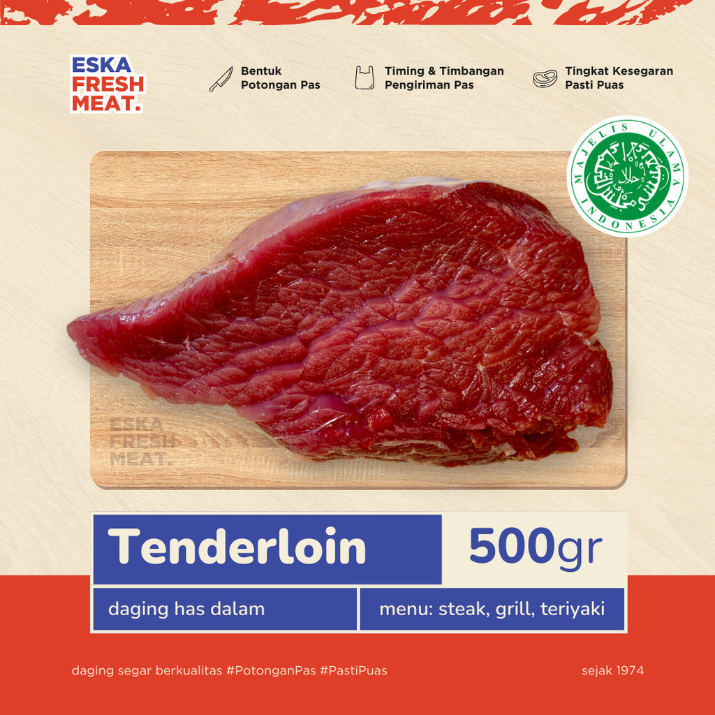 Jual Daging Sapi Lokal Segar HAS DALAM TENDERLOIN - 500gr | Shopee ...