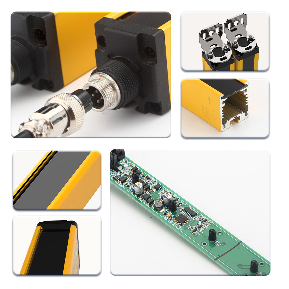 Jual GTRIC Safety Light Curtain Sensor 20mm Pitch Area Protection ...