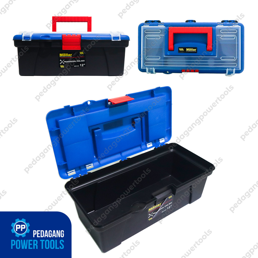 Jual MOLLAR N01410 Tool Box Plastik Mini 12" Toolbox Kotak Perkakas Toolkit Tempat Kunci ...