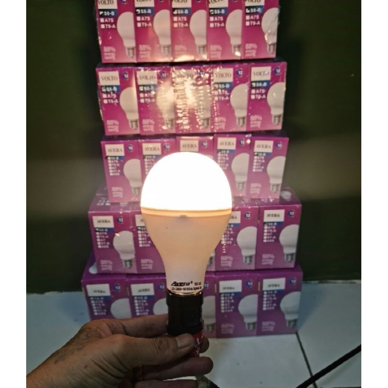 Jual LAMPU LED 10 WATT AVERA WARNA KUNING ( WARM WHITE ) 88% HEMAT ENERGI SUPER TERANG TK-6 ...