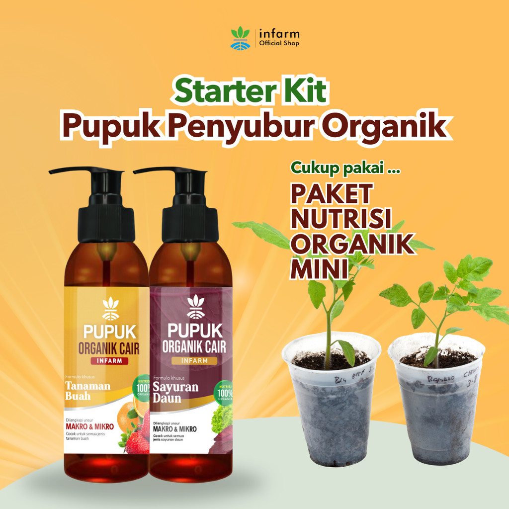 Jual INFARM - Paket Pupuk Nutrisi Organik Mini Pupuk Organik Cair POC Pupuk Penyubur Tanaman ...