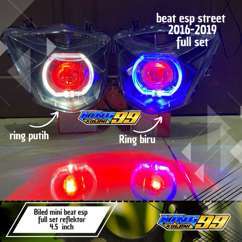 Jual Lampu biled projie 4.5 inch beat esp full set reflektor | Shopee ...