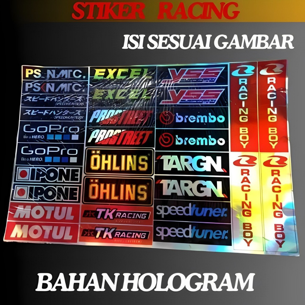 Jual Stiker Racing Stiker Balap Stiker Viral Stiker Helm STIKER MOTOR ...