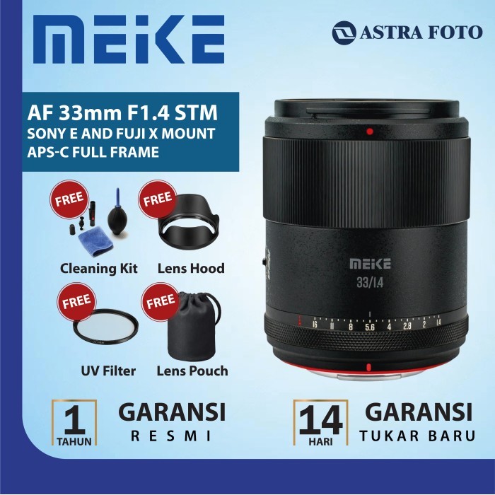Jual Meike 33mm APS-C Prime F1.4 Large Aperture Autofocus Lens (STM ...