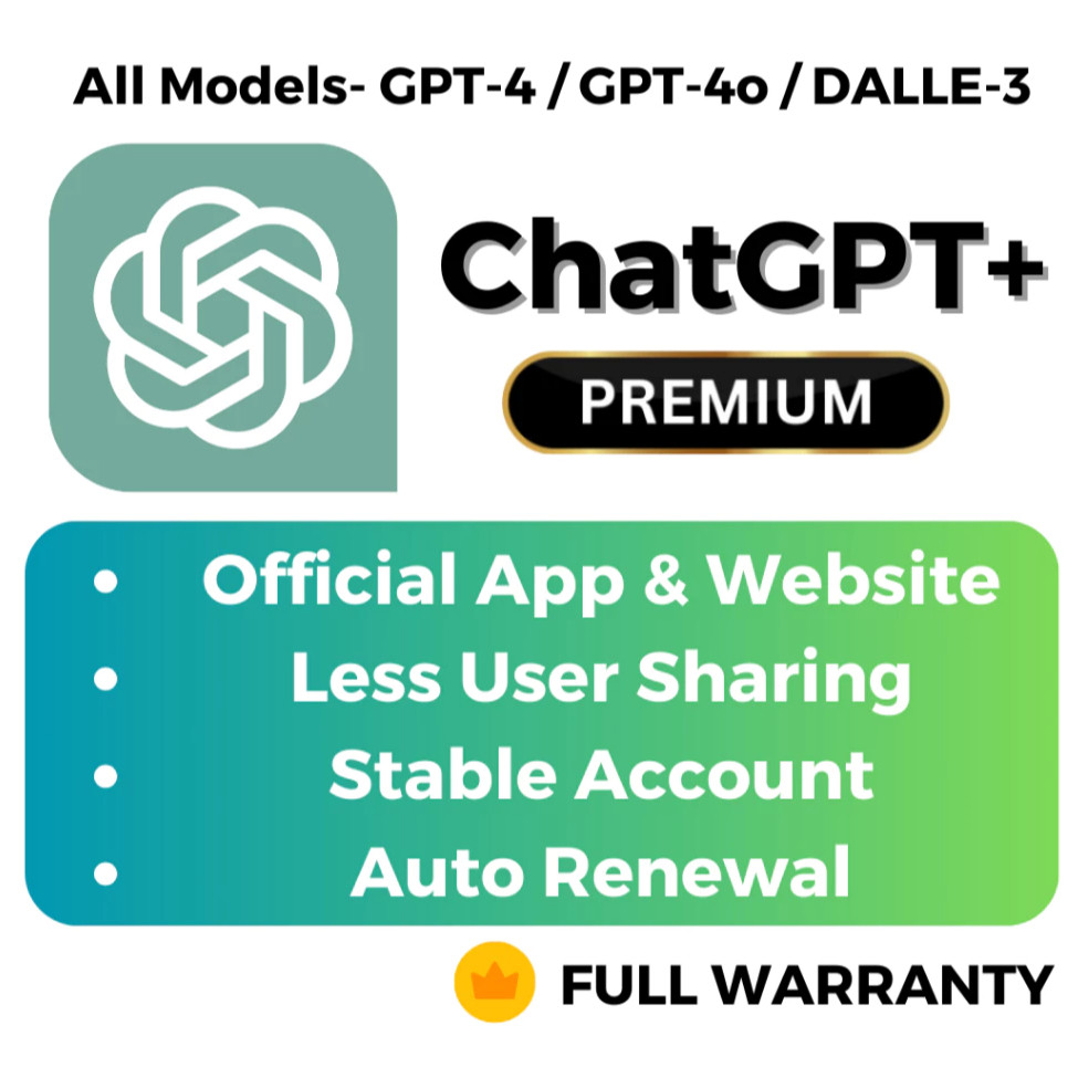 Jual GPT-4 & GPT-4o Vision | Fast Delivery | Full Warranty | ChatGPT Plus | Shopee Indonesia