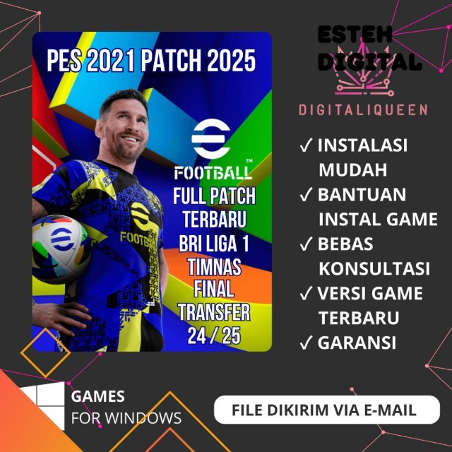 Jual PES 2021 UPDATE SEASON 2024/2025 LIGA 1 BRI TIMNAS INDONESIA ...